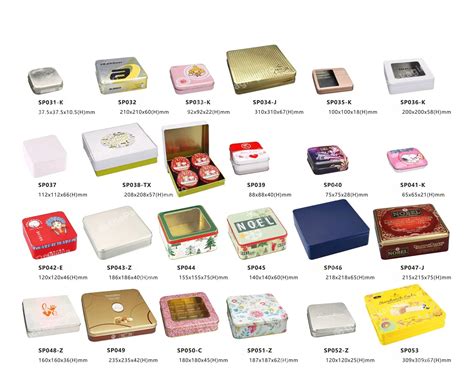 Custom Printing Square Cake Tin Box Empty Tin Can Food Packaging Metal