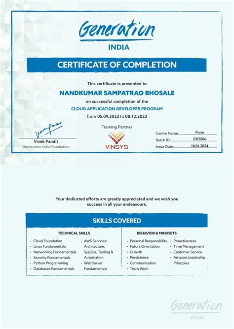 Clouddeveloper Skillsdevelopment Professionalgrowth Bhosale Nandkumar
