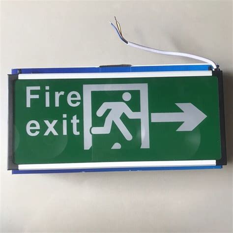 【cod And Ready】rohstar Rechargeable Glass Exit Emergency Light Construction Office Building