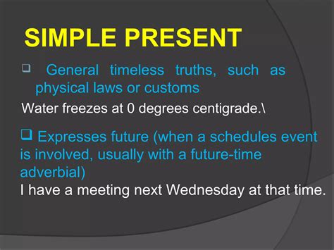 Tense And Aspect Clt Framework Ppt