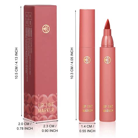 Dvkovi 6 Colors Lip Marker Stain Pen Lipstick Lip Liner Matte Lip Tint