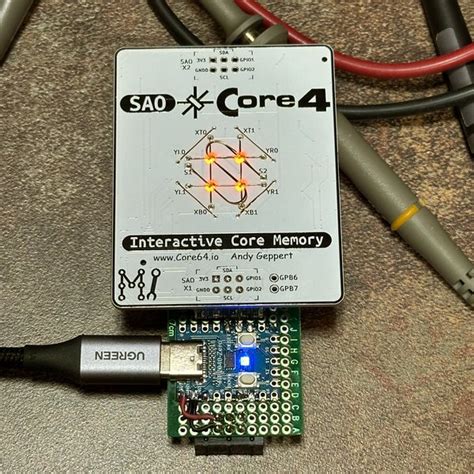 Sao Core4 A Nibble Of Core Memory With I2c