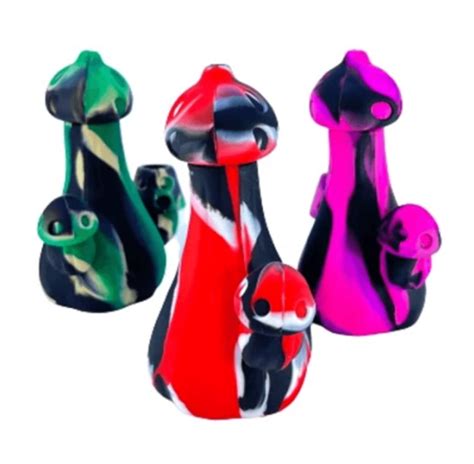 Bong Mushroom Waterpipe Silicone Tdh Mx