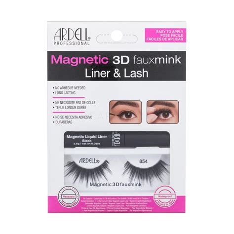 Ardell Magnetic 3D Faux Mink 854 Falsche Wimpern für Frauen Farbton