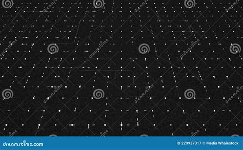 Diagram With Moving Points And Lines Animation Virtual Field With