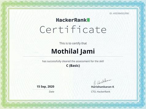 Hackerrank Problemsolving Coding Mothilal Jami
