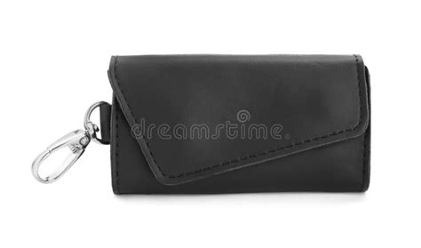 Stylish Leather Keys Holder Isolated On White Stock Image Image Of Pouch Organize 282464311