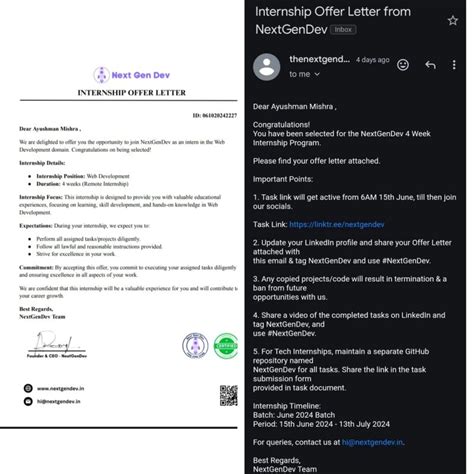 Ayushman Mishra On Linkedin Nextgendev Webdevelopment Internship