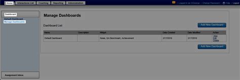 Edit Dashboards