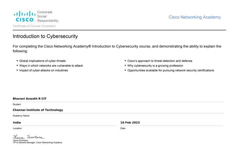 bharani aswath on linkedin introductiontocybersecurity