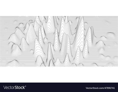 Abstract Background With Distorted Line Shapes Vector Image