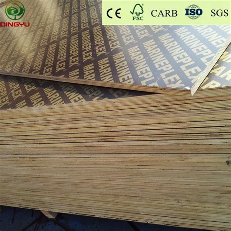Waterproof Marine Shuttering Construction Black Brown Film Faced