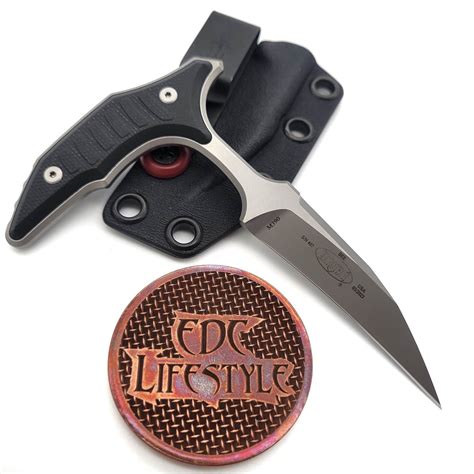 Microtech Bastinelli 218d 3dlccfs Double Bee Dlc Serrated Push Dagger Pair