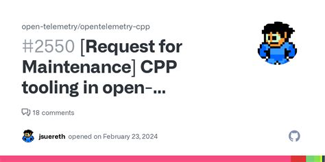 Request For Maintenance Cpp Tooling In Open Telemetry Build Tools