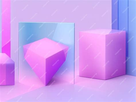 Premium Ai Image Dimensional Elegance 3d Render Abstract Mockup Scene With Podium