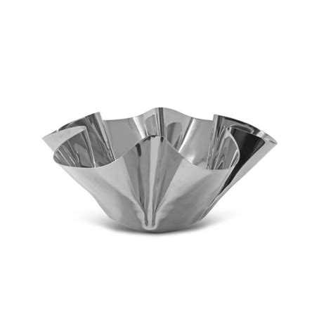 Stainless Steel Crushed Bowl Large Timeless Table
