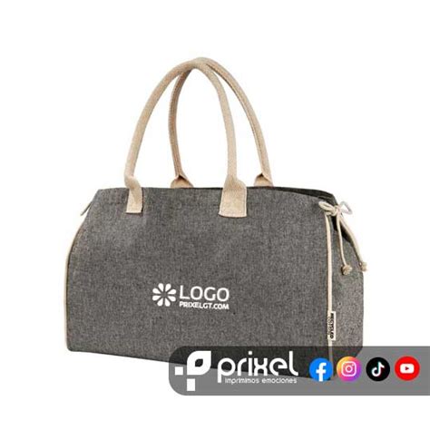 Bolsa Watte Algodón Reciclado Promocional Prixel Guatemala