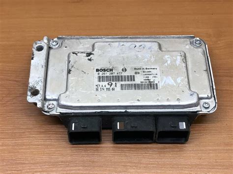 Peugeot Citroen Engine Control Module Unit Motor Ecu Bosch 0261207477