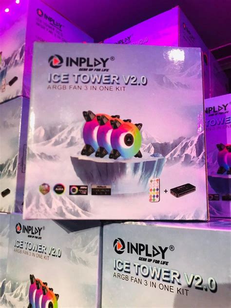 Inplay 120mm Argb Cooling Fan Ice Tower V2 3in1 Kit With Controller Remote On Carousell