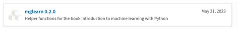 Python Any Idea How To Deal With Mglearn Import Error Stack Overflow