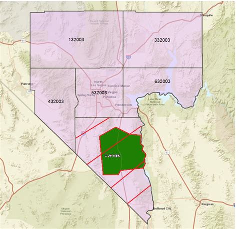 Clark County Map Nevada