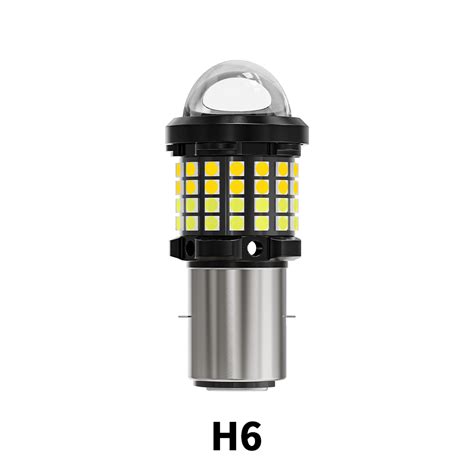 1 0000LM Super Bright H4 Motorcycle LED Headlight H6 Headlight BA20D