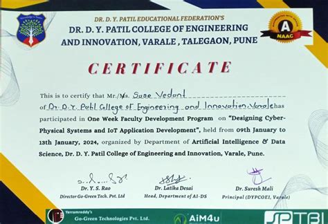 Completed Iot Embedded System And Ui Design Course Vedant Sase Posted