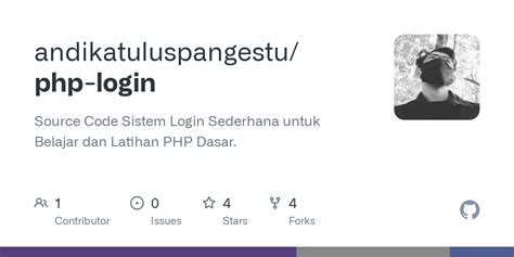 php login admin page php at main · andikatuluspangestu php login · github
