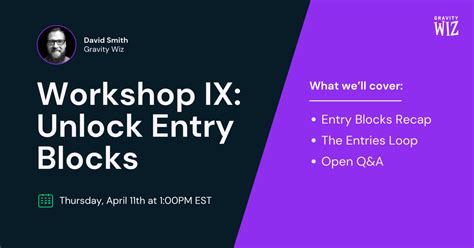 Gravity Forms Wizarding Workshop Ix Entry Blocks