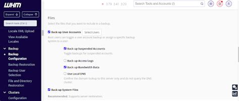 How To Configure Backup For Whmcpanel