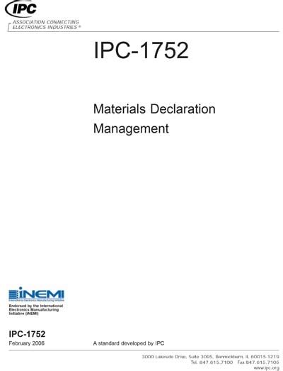 Ipc 1752 2006 Materials Declaration Management