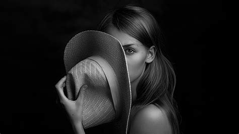 Portrait Blue Eyes Face Simple Background Women Hd Wallpaper