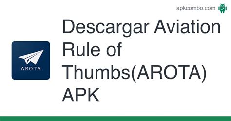 Aviation Rule Of Thumbsarota Apk Android Game Descarga Gratis