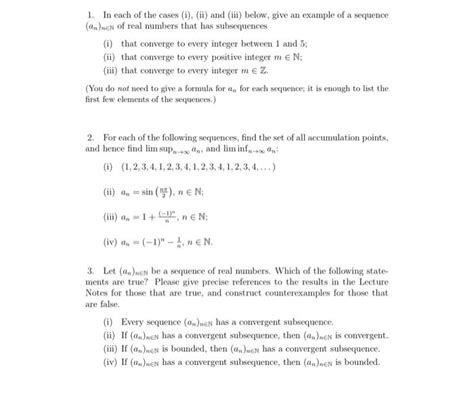 Solved In Each Of The Cases I Ii And Ii Below Chegg