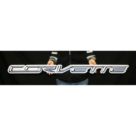 C7 Corvette Script Emblem Steel Sign Corvette Store Online C7 Corvette Script Emblem Steel Sign Corvette Store Online