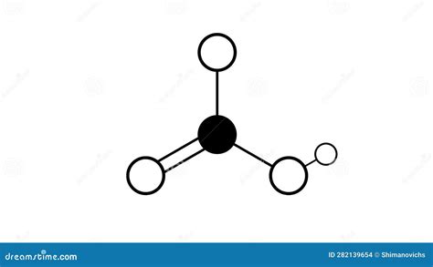 Bicarbonate Molecule 3d Molecular Structure Ball And Stick Model