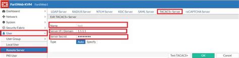 Technical Tip Fortiweb Tacacs Integration With A Fortinet Community