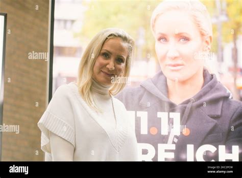 Actress Janine Kunze Poses For The Media During The Press Conference Over Carnival Regulation In