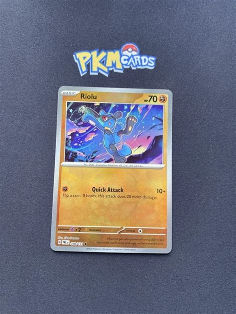 PokÉmon Tcg Riolu Prismatic Evolutions 050131 Masterball Ball Reverse