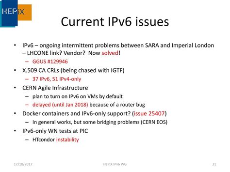 Deployment Of IPv6 Only CPU On WLCG Update From The HEPiX IPv6 WG