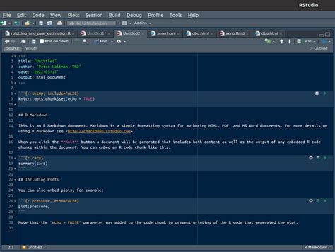 Rmarkdown Knitr Doesn T Process Code Chunks When Generating Preview Or