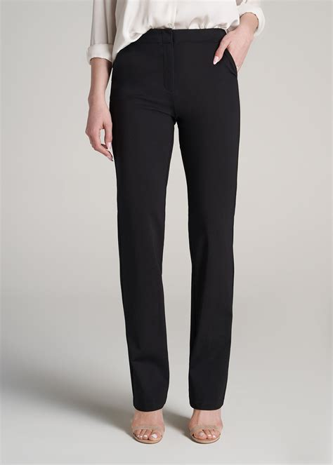 Womens Tall Straight Leg Dress Pants American Tall