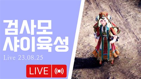 [자유게시판] 📺 Live 검은사막 모바일 샤이 캐릭터 육성 방송 🎉🌟 Feat 월급 루팡 중 검은사막 Mobile