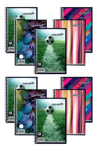 Kit 10 Libretas Estrella Espiral 18 Raya 100 Hojas Mercadolibre