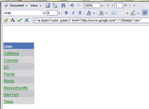 How To Change Font Color Of Values In Hyperlinked Columns