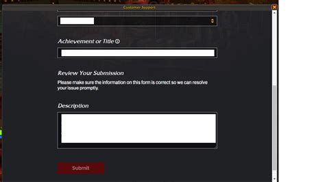 Why Wont It Let Me Submit A Ticket I Filled It All In Correctly I Put