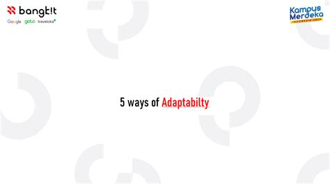 5 Ways Of Adaptabilty