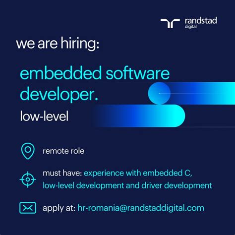 Randstad Digital Romania On Linkedin Embedded Lowlevel
