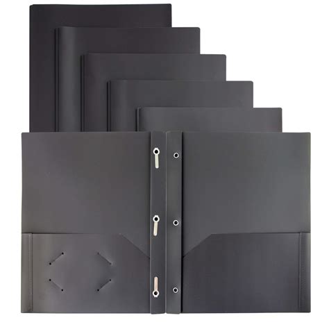 Black Two Pocket Folders