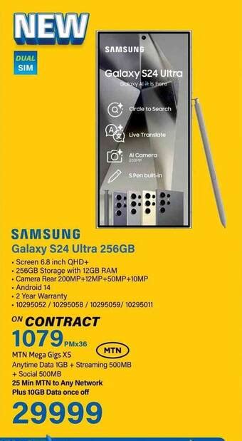 Samsung Galaxy S23 Ultra 24gb Red Core Offer At Makro